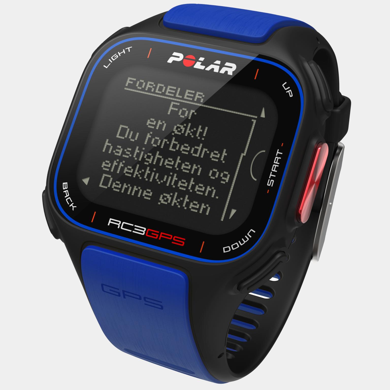 Pulse Polar RC3 GPS HRM Blue - Pulsklokke - Pulse Polar RC3 GPS HRM ...